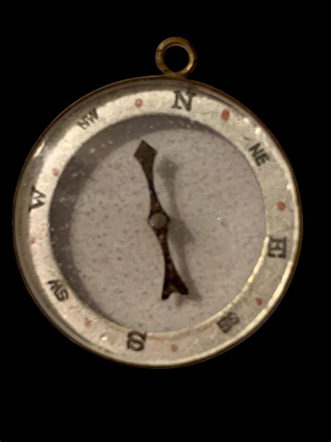 Small Compass Set In Brass Casing Made In Japan Etsy