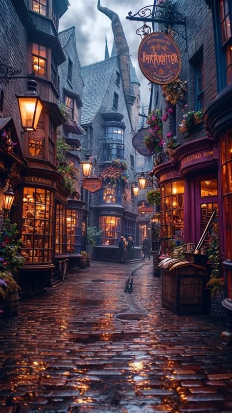Harry Potter Scenery Diagon Alley Magical World Diagon Alley