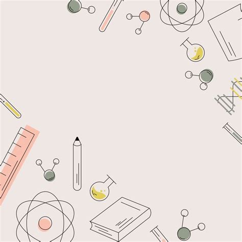 Retro Science Wallpaper Background Chemistry Science Simple