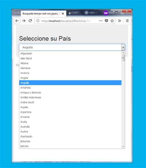 Bootstrap Select Con Buscador En Vivo Php Mysql Baulphp