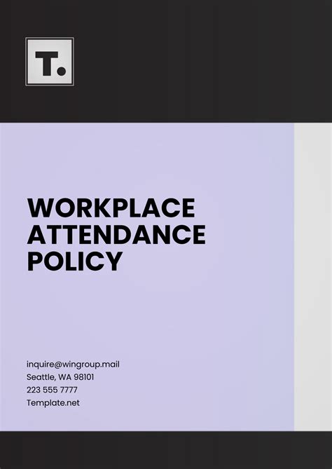 Free Workplace Attendance Policy Template To Edit Online