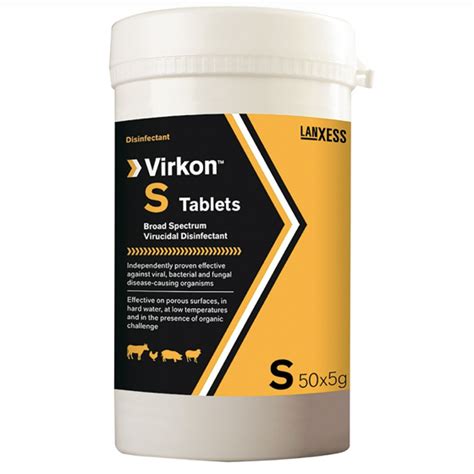 Virkon S Tablets 50 X 5g Newland Poultry