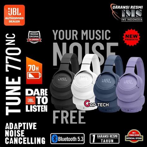 Jual Jbl Tune 770nc T 770 Nc Adaptive Noise Cancelling Wireless