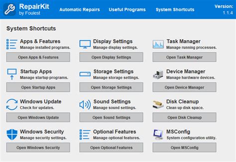 Github Foulest Repairkit All In One Java Based Windows Repair And Maintenance Toolkit