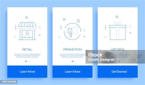플랫 아이콘이 있는 모바일 앱 페이지 화면을 켜고 쇼핑 및 소매 개념 Ux Ui 디자인 템플릿 벡터 일러스트레이션 0명에 대한