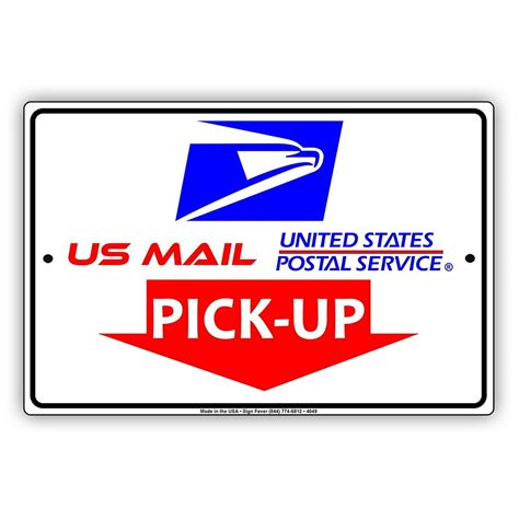 Us Mail United States Postal Service With Graphics Pick Up Here Caution