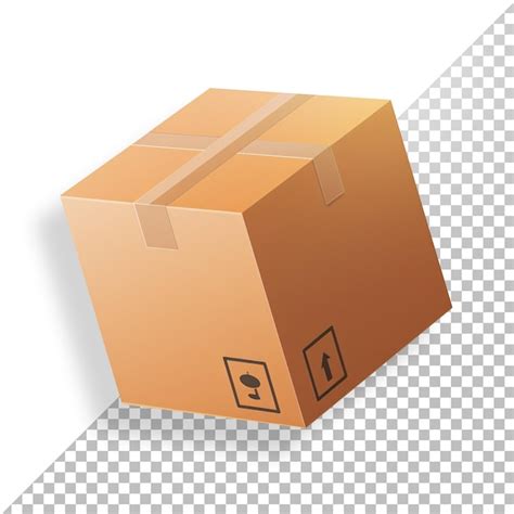 Premium Psd Shipping Box In 3d