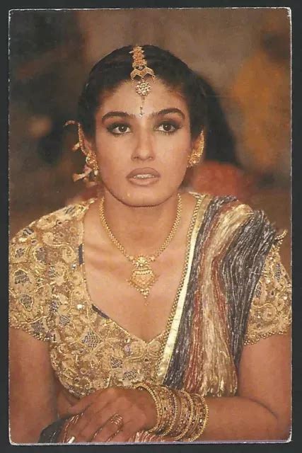 Bollywood India Actor Model Raveena Tandon Original Postcard Post Card
