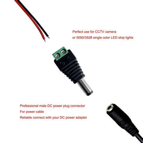 WE SUPPLY WHAT YOU NEED Male Female 12v Dc Power Plug Jack Adapter Connector For Cctv CAMERA