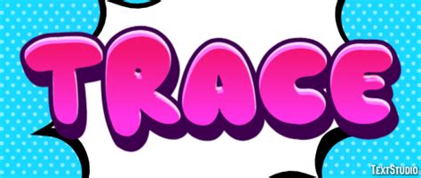 Trace Text Effect And Logo Design Word