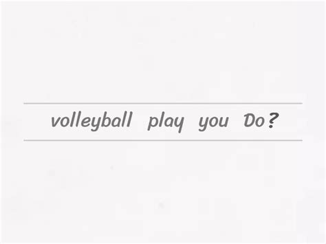 Present Simple Questions With Dodoes Reordenar