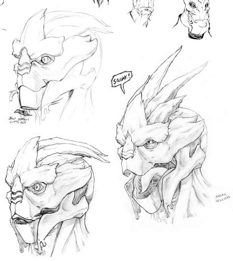 Turian Concept Art I Wonder If This Is Still Canon Rmasseffect