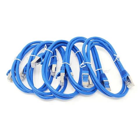 Qualgear 20 Ft Cat 7 Round High Speed Ethernet Cable Blue Qg Cat7r