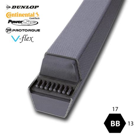 Bb155 Bb Section Double Sided Classical Wrapped V Belts Aire Bearings