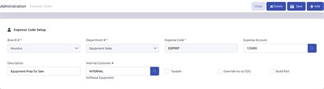 How To Setup An Expense Code
