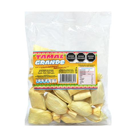 Ponnys Tamalito Grande Tamarindo 400gr Dulcerías Candy