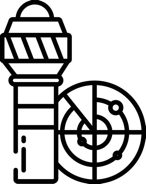 Traffic Controller Outline Vector Illustration 42392907 Vector Art At