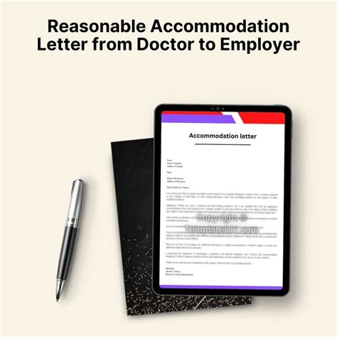 Reasonable Accommodation Letter From Doctor To Employer