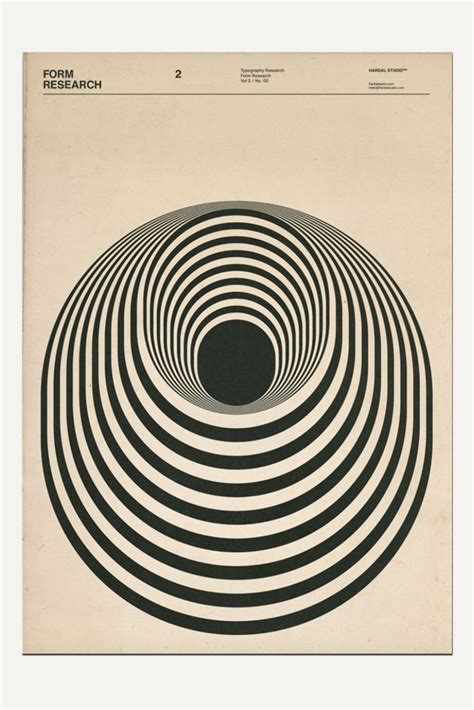 Optical Illusion Graphic Poster Retro Minimalism Graphic Design