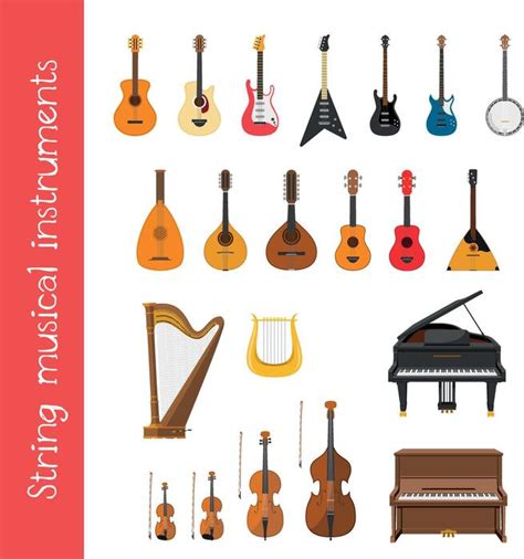 Stringed Instruments Vector Art Icons And Graphics For Free Download