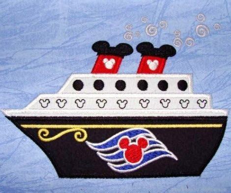 Mickey Mouse Cruise Ship Applique Shirt With Dcl Logo ~ Disney Cruise