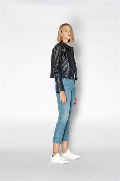 Imogen Leather Biker Jacket Black 2ndskin The Label