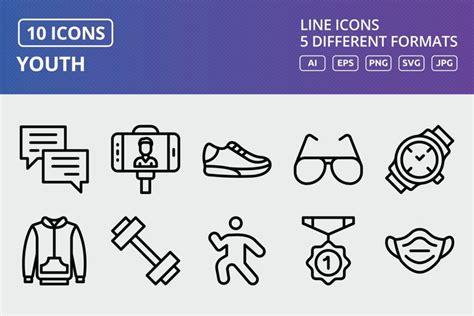 Vector Youth Icon Set 2659312