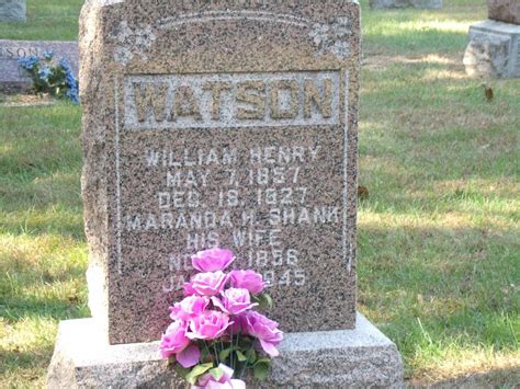 Maranda Henrietta Shank Watson 1856 1945 Find A Grave Memorial