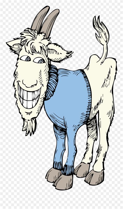 Goat In A Sweater Svg Clip Arts Funny Goat Clipart Png Download