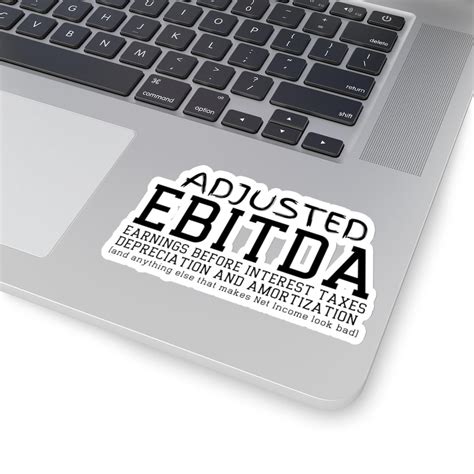 Funny Adjusted Ebitda Sticker Finance T Business Planner Sticker Accounting Stationery