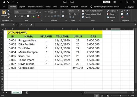 Contoh Penggunaan Rumus Excel Terbaru Riset