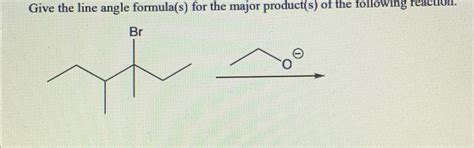 Solved Give The Line Angle Formula S ﻿for The Major