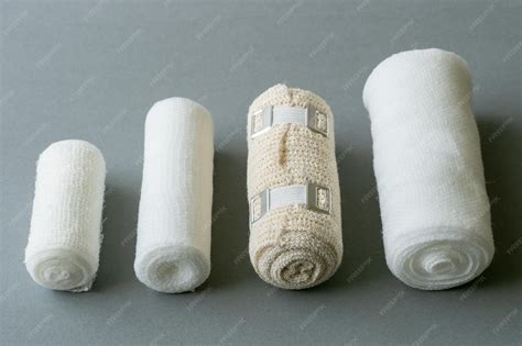 Premium Photo Different Sizes Of Medical Bandages Medical Bandages On
