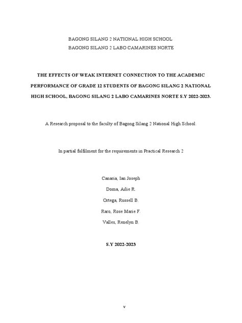 Weak Internet Connection Final Pdf Survey Methodology Educational Technology