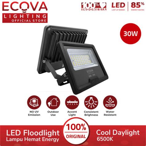 Jual Lampu Sorot Lampu Tembak Flood Light Ecova W Fm Srt W Putih Putih Jakarta Pusat