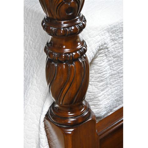 Mahogany Queen Size Four Poster Bed For Sale At 1stdibs Mahogany Bed