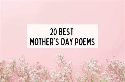 20 Beautiful Mothers Day Poems To Share With Your Mom Motivation For Mom