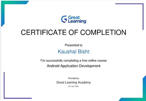 kaushal bisht on linkedin androiddevelopment greatlearningacademy