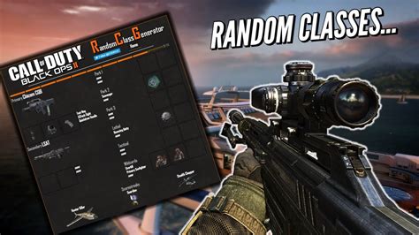 Black Ops 2 Random Class Generator Challenge Youtube