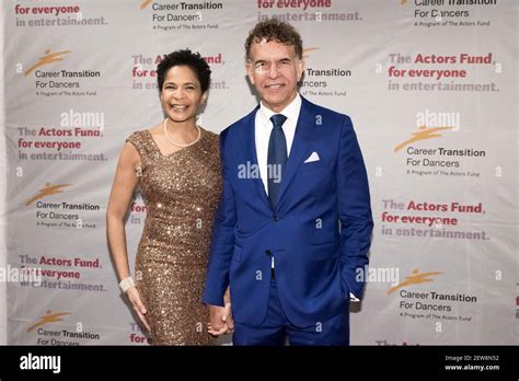 Allyson Tucker Brian Stokes Mitchell At 2017 Career Transition For Dancers Honors Carrie Ann