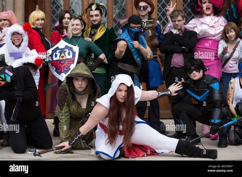 London Games Festival Video Game Cosplay Character Parade Through