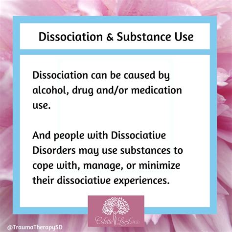 Dissociation And Substances Colette Lord Phd