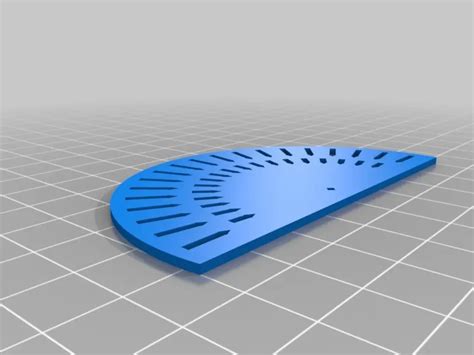 Printable Protractor Von Makerblock Kostenloses Stl Modell