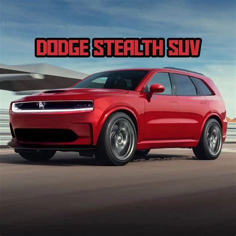 Dodge Stealth Suv Replacing Durango Next Year For 40 000 Starting Price