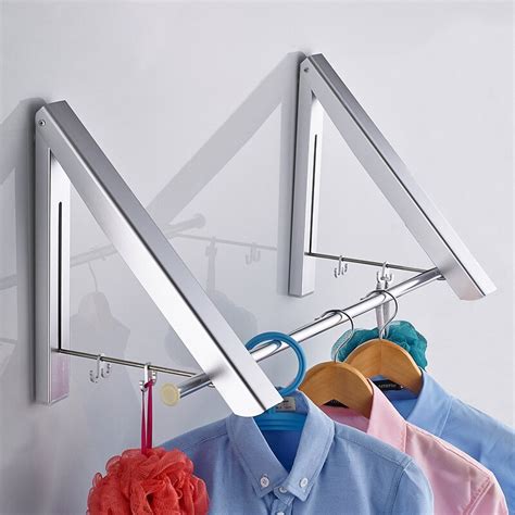 Useful Space Aluminum Wall Hanger Retractable Indo Grandado