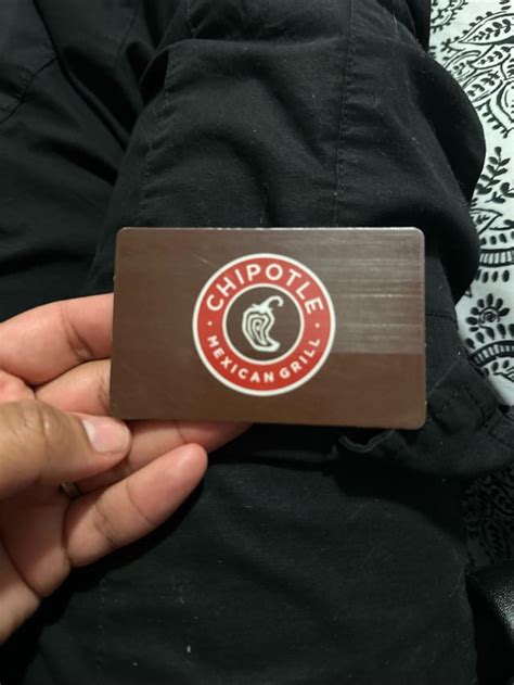 Curious About What Type Of Chipotle Card This Is R Chipotle