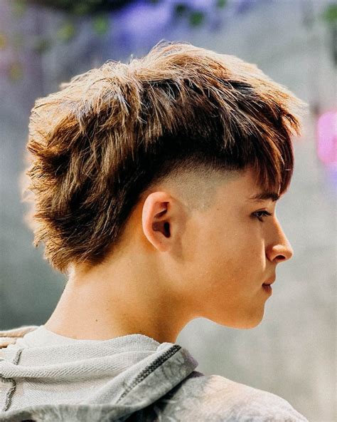 Shaggy Burst Fade Mullet Mullet Fade Burst Fade