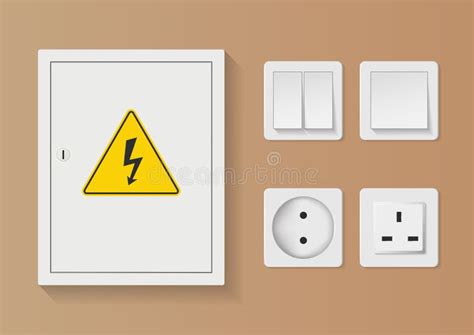 Electrical Safety Panel Stock Vector Illustration Of Factory 247631938