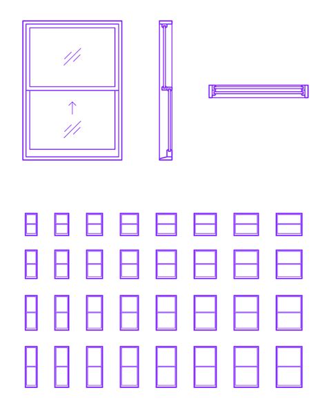 Fixed Window Rectangle Dimensions And Drawings