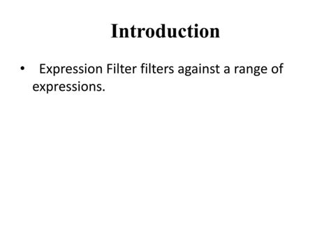 How To Use Expression Filter Pptx Web Development Internet